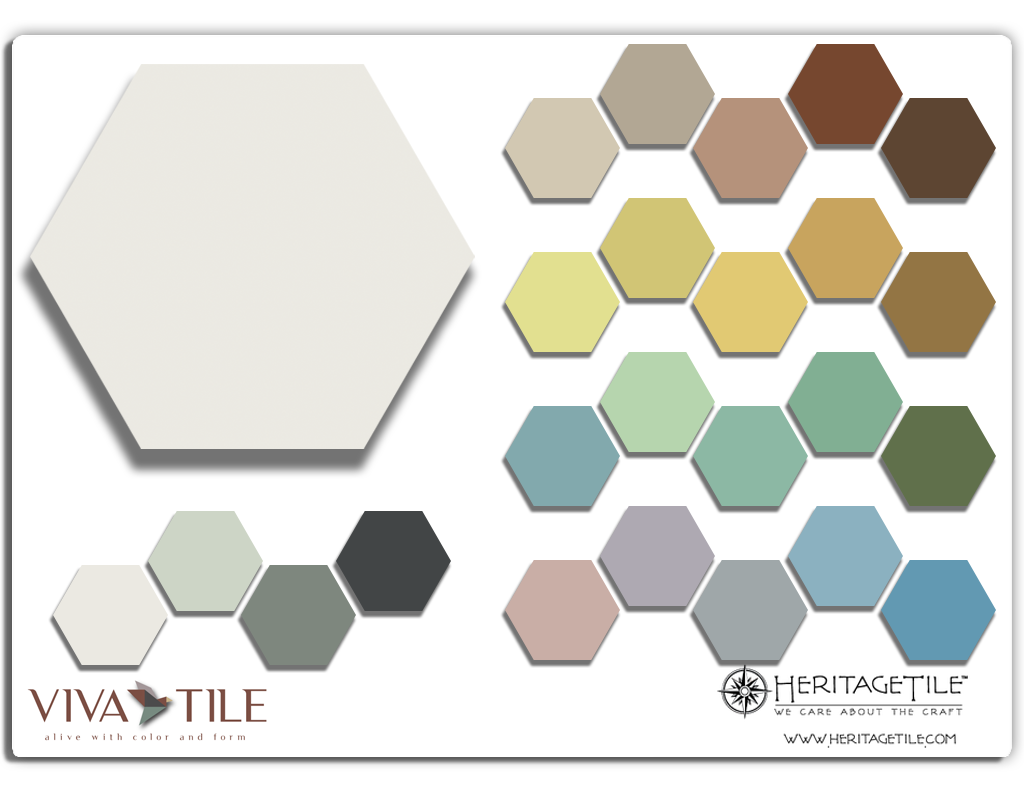Full Color Palette Sample Card [Viva Tile / Geometrics] | Zen+Clay